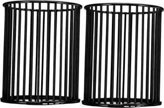 Holibanna Metall Stiftehalter 2 Stück Schwarz Organizer Mit Klaren Linien Für Schreibtisch Und Schminktisch Multifunktional Für Büro Wohnzimmer Und Küche