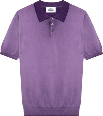 Alpha Studio Homme, Tops, Violet, Taille: 2XL Polo