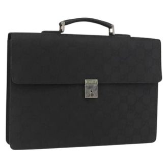 Gucci Sac vintage en cuir Pre-owned - unisex - Pre-owned - Noir - Taille: ONE Size
