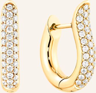 Tamara Comolli Tamara Comolli Ohrstecker Signature Ohrstecker Hoop Small Diamond Pavé 18k Gelbgold gold