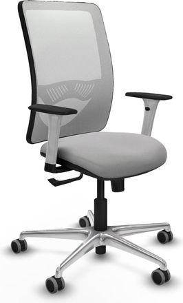Piqueras y Crespo Schreibtischstuhl mit Armlehnen Zulema, h&ouml;henverstellbare Lendenwirbelst&uuml;tze, ausgestattet mit 3 Positionen und Schneideschaum, mit Rollen von 65 mm, 