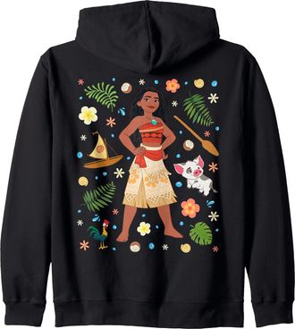 Disney Princess Vaiana Collage Portrait Kapuzenjacke