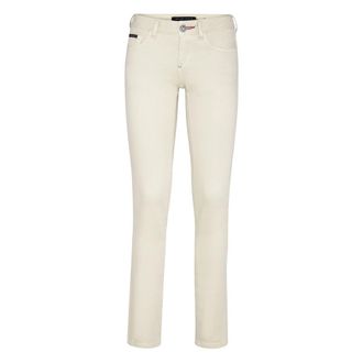 Philipp Plein Denim Slim Fit Jeggings Iconic - - Jeans - Damen - Beige - W27