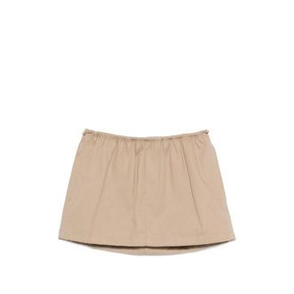 Alexander Wang Logo Miniskirt - - Skirts - Damen - Beige - M