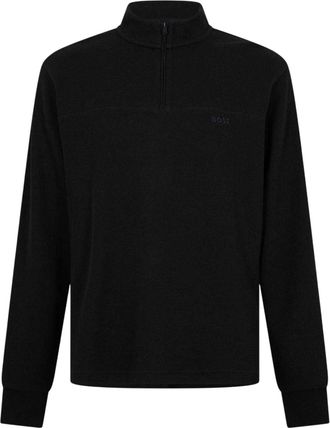 HUGO BOSS Sweatshirt f&uuml;r Herren, Weiter Stehkragen (Schwarz)