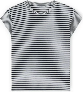 Motivi Femme, Tops, Bleu, Taille: 36 FR T-shirt ray&eacute; en jersey de coton