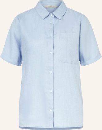 Lilienfels Lilienfels Hemdbluse Aus Leinen blau