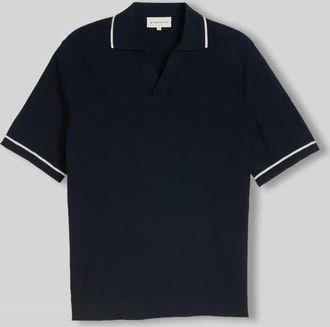 Tom Tailor Regular Fit Poloshirt aus reiner Baumwolle in Strickoptik