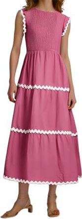 Generic 2026 Robes amincissantes pour femmes, robe d&eacute;contract&eacute;e, temp&eacute;rament, longue, europ&eacute;enne et mince, &eacute;l&eacute;gante, RD2., XXL