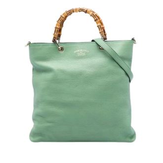 Gucci Pre-owned Vintage Satchel - Femme - Pre-owned - Vert - Taille: ONE Size