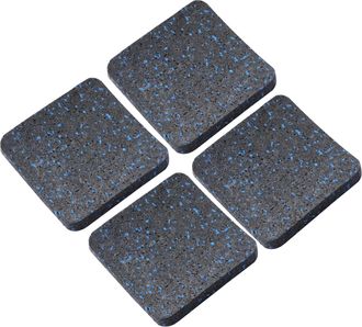 Generico Schutzh&uuml;lle f&uuml;r Laufband, 4 St&uuml;ck, Polster mit hoher Dichte, Ger&auml;uschreduzierung, D&auml;mpfung und Ger&auml;uschreduzierung, Zubeh&ouml;r f&uuml;r Heimtrainer, Waschmasc