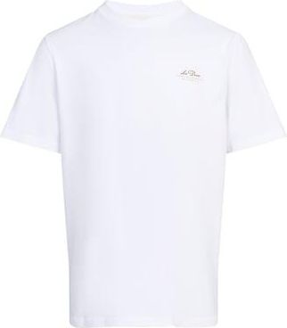 Les Deux Tee-shirt droit uni &agrave; d&eacute;tail serigraphi&eacute;