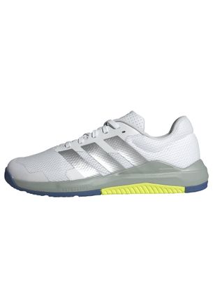adidas Damen Dropset Base Training Shoes, FTWR White/Matte Silver/Wonder Sage, 37 1/3 EU
