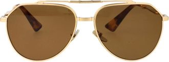 Dolce & Gabbana unisex, Accessoires, Jaune, Taille: 60 MM Lunettes de soleil aviateur 0Dg2302