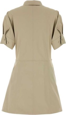 Loewe Gabardine Mini Dress - Beige