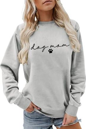 Generic 2026 Printemps Femmes Automne Hiver Imprim&eacute; Graphique Sweatshirt Casual Manches Longues Pull Tunique Top Doux Confortable Coupe Ample Mode Streetwear,