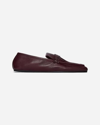 Arket Loafer Aus Leder Mit Fransen -Rot