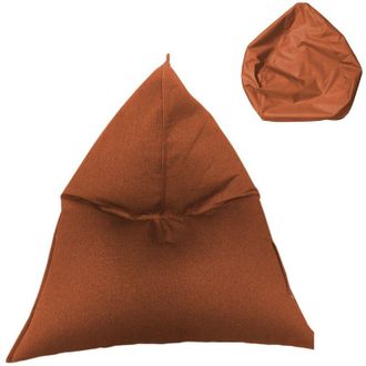 Mobili Rebecca Mobili Rebecca - Rebecca Mobili Housse Pouf Poire Fermeture &Eacute;clair Polyester Orange 50x110x130