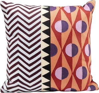 Kare Design Design Kissen Colour Block Circles, Mehrfarbig, Zierkissen mit Füllung, Dekokissen mit Reißverschluss, Sofakissen, 45x45cm (L/B)