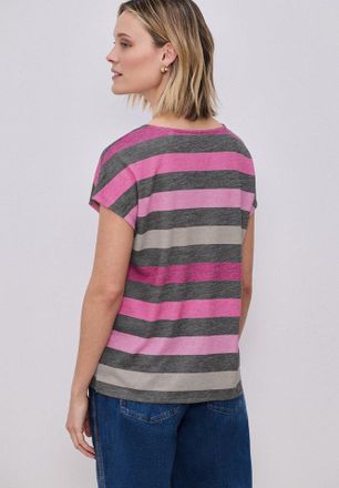 Street One Kurzarmshirt SOL_LTD QR big multicolor stri