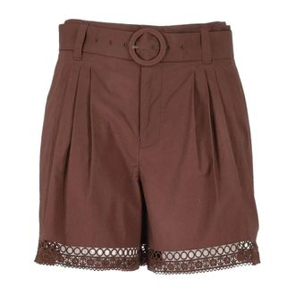 Twinset Damen, Shorts, Braun, LGr&ouml;&szlig;e