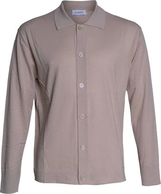 Paolo Pecora Homme, Pulls, Beige, Taille: XL Cardigan Style Chemise