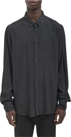 Po&eacute;me Boh&eacute;mien Poeme Bohemien, Homme, Chemises, Gris, Taille: L Camicia in Cupro