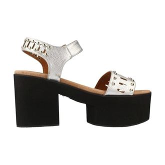 Yellow Femme, Chaussures, Gris, Taille: 39 EU Studded High Heel Sandales