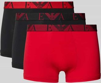 Emporio Armani Trunks im 3er-Pack mit elastischem Logo-Bund