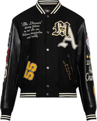 Amiri Homme, Vestes, Noir, Taille: 2XL Bomber Jacket with Patches