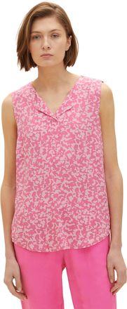 Tom Tailor Damen 1035254 Bluse mit Muster, 31745 - Pink Geo Design, 38