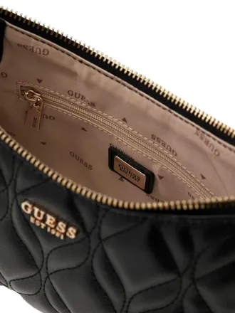 Guess Womens Shoulder Bag Black Polyurethane - Shoulder-Bags