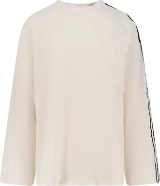 Yohji Yamamoto Homme, Tops, Beige, Taille: M T-shirt &agrave; manches longues ras du cou