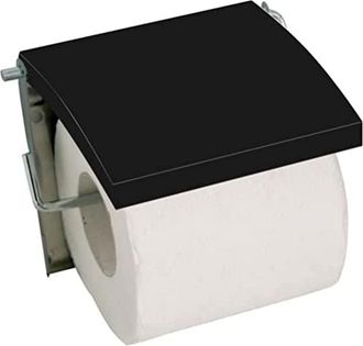 MSV Toilettenpapierhalter, Schwarz