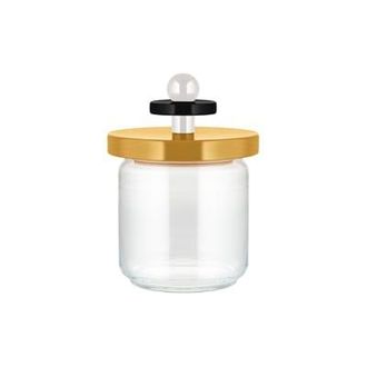 Alessi Bocal hermétique Alessi 100 Values Collection - Jaune - Tilleul massif tourné certifié FSC - Designer Ettore Sottsass