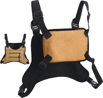 Generico Brustrucksack f&uuml;r Herren, wasserdichte Weste mit Oxford-Bezug, Leichter Rucksack zum, f&uuml;r Herren, Motorrad, Sport, Outdoor, Handy, Training, Wandern, 