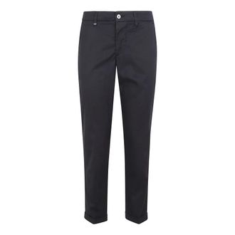 Fay Femme, Pantalons, Bleu, Taille: W31 Pantalon Chino &agrave; Revers