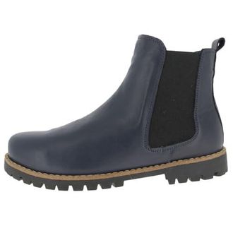 Andrea Conti Bottes en Cuir Femmes 0340229, Pointure:39 EU, La Couleur:Bleu