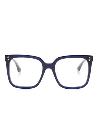 Etro Brille mit eckigem Gestell - Blau