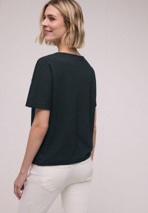 Street One T-Shirt mit U-Boot-Ausschnitt