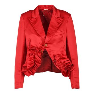 Comme Des Gar&ccedil;ons Femme, Vestes, Rouge, Taille: 38 FR Giacca in Satin