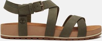Timberland Malibu Waves Sandale mit Fersenriemen f&uuml;r Damen in Dunkelgr&uuml;n, Damen, Gr&uuml;n, Gr&ouml;&szlig;e
