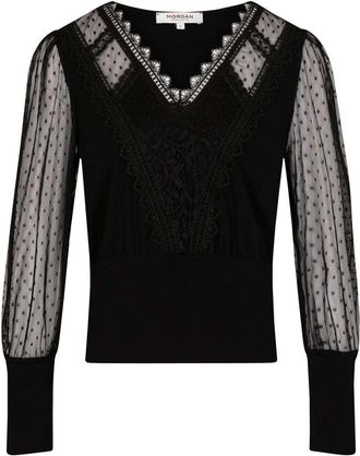 Morgan Damen 221-tagada T-Shirt, Schwarz, Large