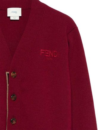 Fendi Virgin Wool Cardigan - Multicolor