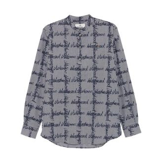 Vivienne Westwood Karo Logo Print Hemd - - Shirts - Herren - Grau - L