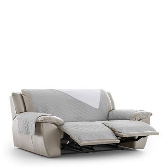 Eysa Magnus Housse de canap&eacute; r&eacute;versible 3x2 Relax Pratique C/06, 06 Gris