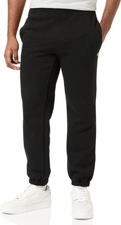 Lacoste Herren-Trainingshose mit normaler Passform, Schwarz, XL