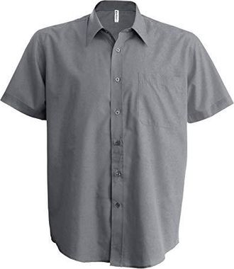 Kariban ACE > Chemise Manches Courtes - Argent, 6XL, Homme
