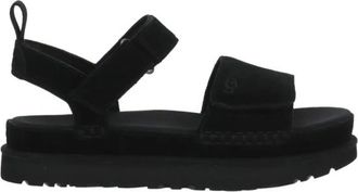 UGG Ugg, Femme, Chaussures, Noir, Taille: 41 EU Goldenstar Platform Sandal