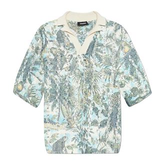 Dsquared2 Polo-Shirt mit Muster - - Tops - Herren - Mehrfarbig - XL